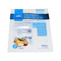 China Custom Printed Logo Hot Seal Bags  Three Side Sealed Frozen Food Storage Plastic Vacuum Bags For Meat Packaging for sale