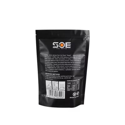 China Custom Logo Standing Resealable Aluminium Foil Plastic Packaging Food Pouch With Zipper Coffee Bean Mylar Bags for sale