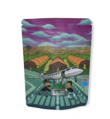 China Custom 1g 3.5 G 7g Printed Laminated Plastic Edible Pouch Smell Proof Bag Packaging Zipper Stand Up Eatable Mylar Bags for sale