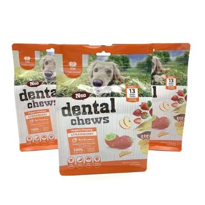 China Eight-Side Sealing Retort Plastic Dog Packaging Treat Feed Cat Zip Storage Side Gusset Stand Up Pouch Bag For Pet Food for sale