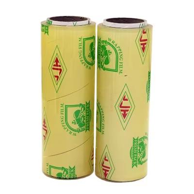 China Food Grade Cling Film Roll Food Fresh Keeping Plastic Wrap Cling Film For Fresh Fruit And Vegetable Packaging for sale