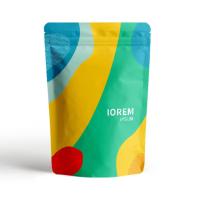 China Laminated Material Stand Up Food Plastic Bag With Own Logo Printing Stand Up Zipper Pouch for sale