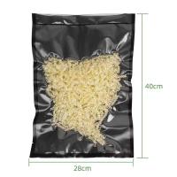 China Vacuum bag textured and embossed food saver vacuum sealer bags transparent/black vacuum bag for sale
