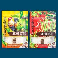 China Recyclable High Quality Three Side Sealed Plastic Pouch Mylar Food Packaging Bag With Zipper for sale