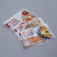 China Custom Print Food Packaging Bag Three Side Sealing Bag Nylon Packaging Frozen Food Bag From Dumpling Seafood Shrimp for sale