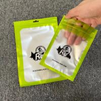 China 100 Pieces Mylar Smell Proof Resealable Bags With Clear Window Zip Lock Closure Jewelry Transparent Plastic Bag for sale