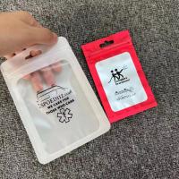 China 100 Pieces Mylar Smell Proof Resealable Bags With Clear Window Zip Lock Closure Jewelry Transparent Plastic Bag for sale