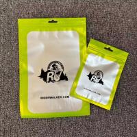 China 100 Pieces Mylar Smell Proof Resealable Bags With Clear Window Zip Lock Closure Jewelry Transparent Plastic Bag for sale