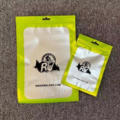 China 100 Pieces Mylar Smell Proof Resealable Bags With Clear Window Zip Lock Closure Jewelry Transparent Plastic Bag for sale
