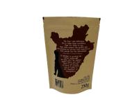 China Compostable Biodegradable Standup Flat Bottom Kraft Paper Food Packing Zipper Pouch Custom Printed Coffee Bag With Valve for sale