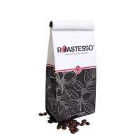 China Custom Biodegradable Factory Wholesale Kraft Paper Coffee Bean Side Gusset Packaging Bag Black Bag for sale