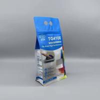 China Flat Bottom Zipper Reusable Aluminium Foil Side Gusset Plastic Pouch For Detergent Chemical Powder Packaging Bags for sale