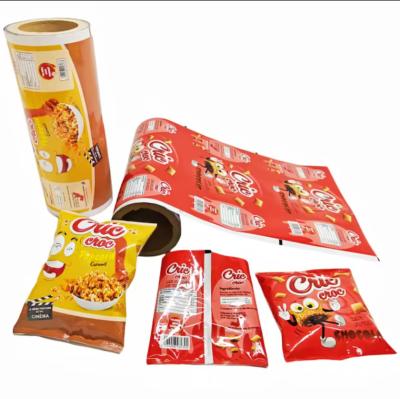 China Plastic Printed Packaging Sachet Hot Lamination Food Snack Pouch BOPP PET Aluminum CPP PE Potato Chip Sealed Film Roll for sale