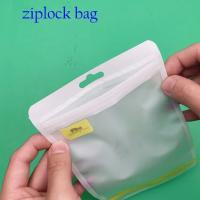 China Hi-Q Custom Logo Self Seal Zipper Plastic Retail Packaging Three Side Seal Laminated Zipper Plastic Pouches for sale