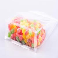 China Custom Flat Bottom Eight Side Seal Clear Transparent Zip Lock Dry Fruit Food Rice Packaging Plastic Stand Up Pouch for sale