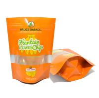 China Snack Chips Packaging Custom Logo Zipper Food Grade Bags Pouch Sachet Plantain Chips Resealable Composite Plastic for sale