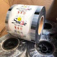 China Custom Clear Boba Tea Cup Packaging Roll Plastic Bubble Sealing Film For Coffee Wine Soda Mineral Water Whisky for sale
