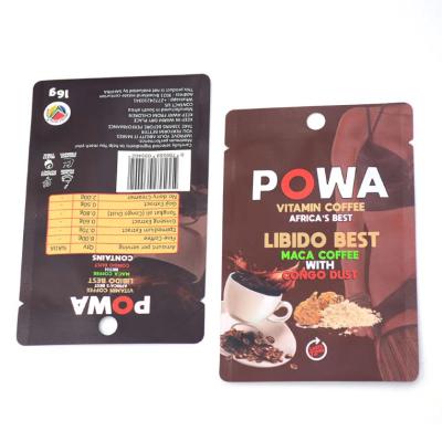 China Matte Three Side Sealed Food Bags Pack With Round Hole Aluminum Foil Waterproof Sealing Plastic Pouch for sale