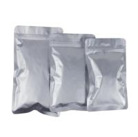 China Hotsale Food Grade Resealable Plastic Sealing Zipper Silver Pouch Mylar Zip Lock Packaging Print Custom Aluminum Bag for sale