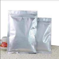 China Hotsale Food Grade Resealable Plastic Sealing Zipper Silver Pouch Mylar Zip Lock Packaging Print Custom Aluminum Bag for sale