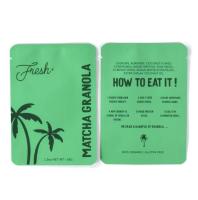 China Custom Printed Laminated Aluminum Foil Zip Lock Bags With Logos Mini Flat Pouch Recyclable 3 Side Seal Zipper Bag for sale