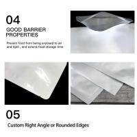 China Silver Food Grade Autoclave Vacuum Heat Sealable Plain Aluminum Foil Mylar Bag Open Top Packing Bulk Food Storage Retort Pouch for sale