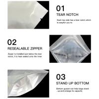 China Silver Food Grade Autoclave Vacuum Heat Sealable Plain Aluminum Foil Mylar Bag Open Top Packing Bulk Food Storage Retort Pouch for sale