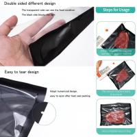 China Customized Food-Grade Kitchen Storage Bags Food Black Heat Seal Packaging Plastic Biodegradable Food Vacuum Pouch for sale
