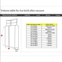 China Gravure Printing Food Rice Packaging Vacuum Plastic 1Kg 2Kg 5Kg 10Kg Pe Heat Seal Bag With Handle for sale