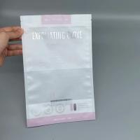 China Clear Transparent Gloves Packaging Frosted Zipper Bag For Mittens Cosmetics Plastic Mylar Ziplock Bags Three Side Seal for sale