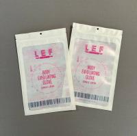 China Clear Transparent Gloves Packaging Frosted Zipper Bag For Mittens Cosmetics Plastic Mylar Ziplock Bags Three Side Seal for sale