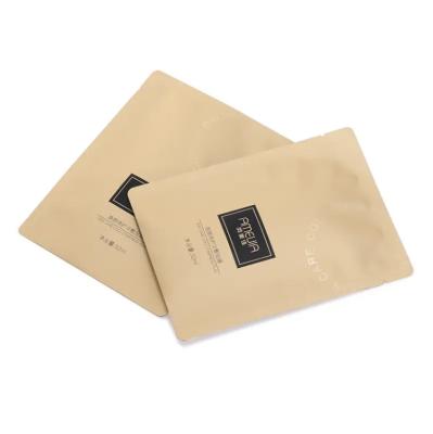 China Small Mini Aluminum Foil Cosmetic Sample Sachets 3 Side Sealed Flat Pouch Bag For Skincare Lotion Cream Packet for sale