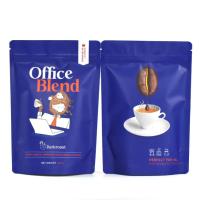China Custom Design Printed Smell Proof 100g 500g Stand Up Zipper Pouch Sachet Supplements Whey Coffee Packaging Mylar Bag for sale