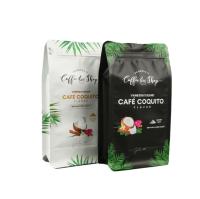 China Custom Printing Laminated Heat Sealing Side Gusset Aluminum Foil Plastic Custom Coffee Packaging Pouch Bag for sale