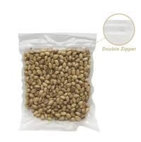 China Factory OEM Custom Food Storage Double Zipper Embossing Nylon Vacuum Seal Bags for sale