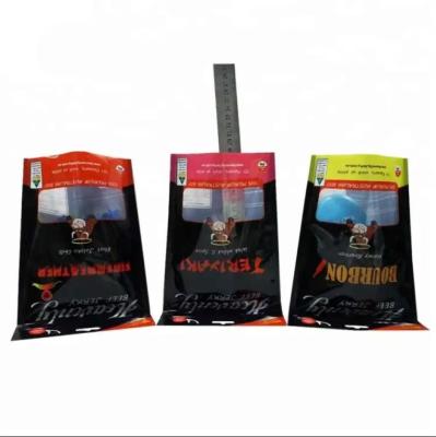 China Custom Printed Reusable Vacuum Seal Zip Lock Snack Food Beef Jerky Packaging Bags for sale