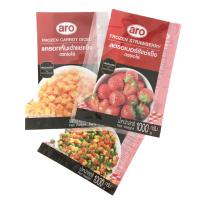 China For Food Packaging Three Side Sealed Bag Frozen Vegetable Fruit Packing Bags Vacuum Plastic Customized Custom Sandwich Bags for sale