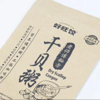 China Aluminium Foil Zipper Top Stand Up Pouch With Heat Seal Kraft Paper PET PE Plastic For Food Packaging for sale