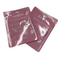 China High Grade Customized Cosmetics Face Mask Bag Stand-Up Three Side Seal Easy Tear Pure Aluminum Foil Heat Sealing PE PET Material for sale