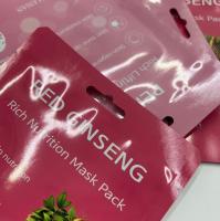 China High Grade Customized Cosmetics Face Mask Bag Stand-Up Three Side Seal Easy Tear Pure Aluminum Foil Heat Sealing PE PET Material for sale