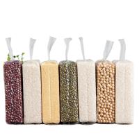 China Cheap Transparent Nylon Plastic Packaging Bag Strong Side Gusset Sealing 1KG/100kg Vacuum Packing Bags For Rice Food for sale
