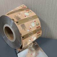 China Laminated Custom Printed Food Grade Aluminum Foil Easy Tear Roll Film Food Packaging for sale