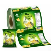 China Automatic Packaging Biodegradable Plastic Film Chips Roll Film Sachet Plastic Film For Snack for sale