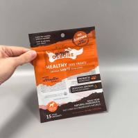 China Custom Print 3 Side Seal Transparent Sachet Cat Dog Food Snack Sachet Packaging Mylar Bag for sale