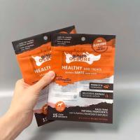 China Custom Print 3 Side Seal Transparent Sachet Cat Dog Food Snack Sachet Packaging Mylar Bag for sale