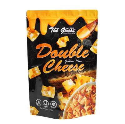 China Custom Printing Heat Sealable Corn Snack Packaging Bag Plastic Laminate AL Food Packaging Stand Up Pouch for sale