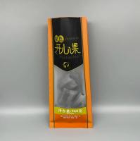 China Custom Back Seal Pouch Clear Side Gusset Quad Seal Stand Up Food Nut Snack Candy Eight Side Seal Transparent Plastic Bag for sale