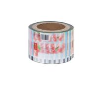 China Custom Printing Sachet Packaging Roll Film Food Grade Pe Bopp Candy Lollipop Chocolate Food Auto-Packaging Roll Film for sale