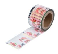 China Custom Printing Sachet Packaging Roll Film Food Grade Pe Bopp Candy Lollipop Chocolate Food Auto-Packaging Roll Film for sale