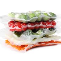 China Custom 30x30cm Storage Saver Frozen Food Packaging Bag Transparent Plastics Nylon Vacuum Seal Bags For Food Meat Fish And Nuts for sale